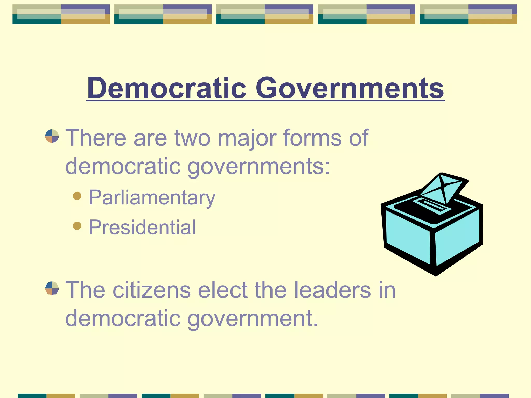 Two types of Democracies | PPT