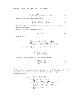 Two variable linear model | PDF