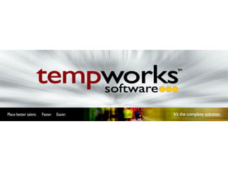 Staffing Software by TempWorks | PPT