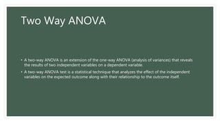 Two way anova | PPTX