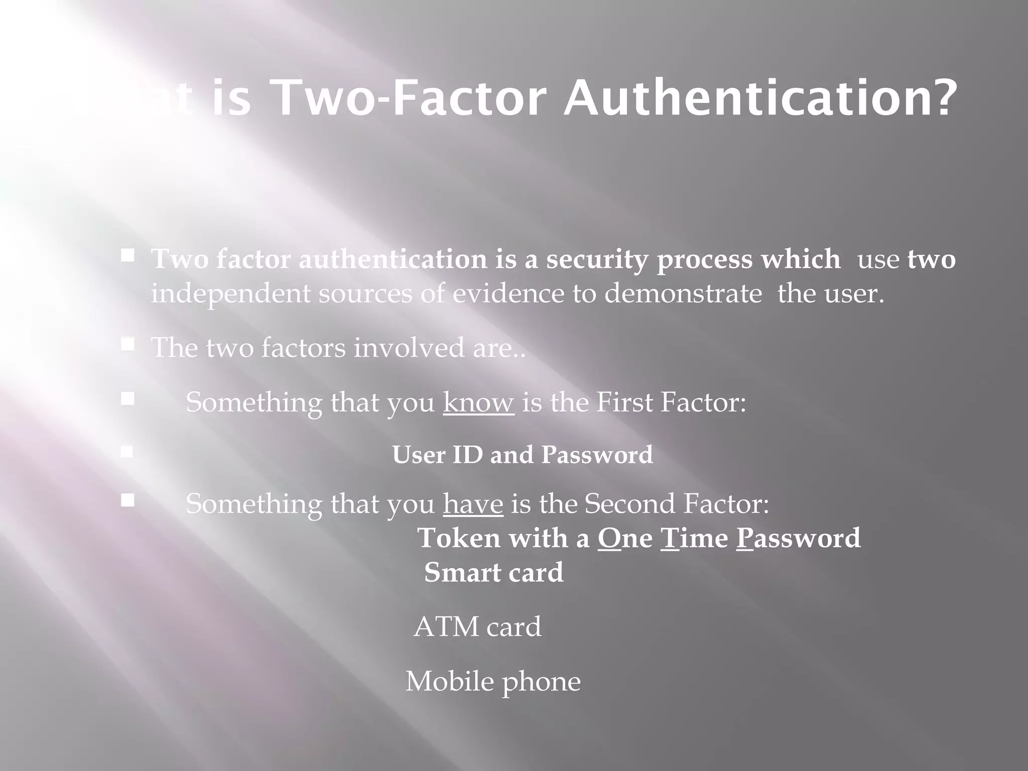 Two way authentication | PPT