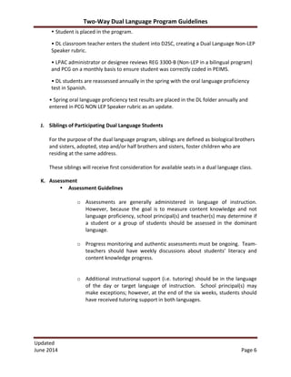 Two Way Dual Language Program Model | PDF