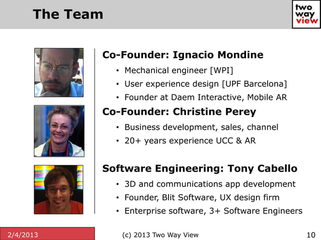 TwoWayView Executive Summary | PPT