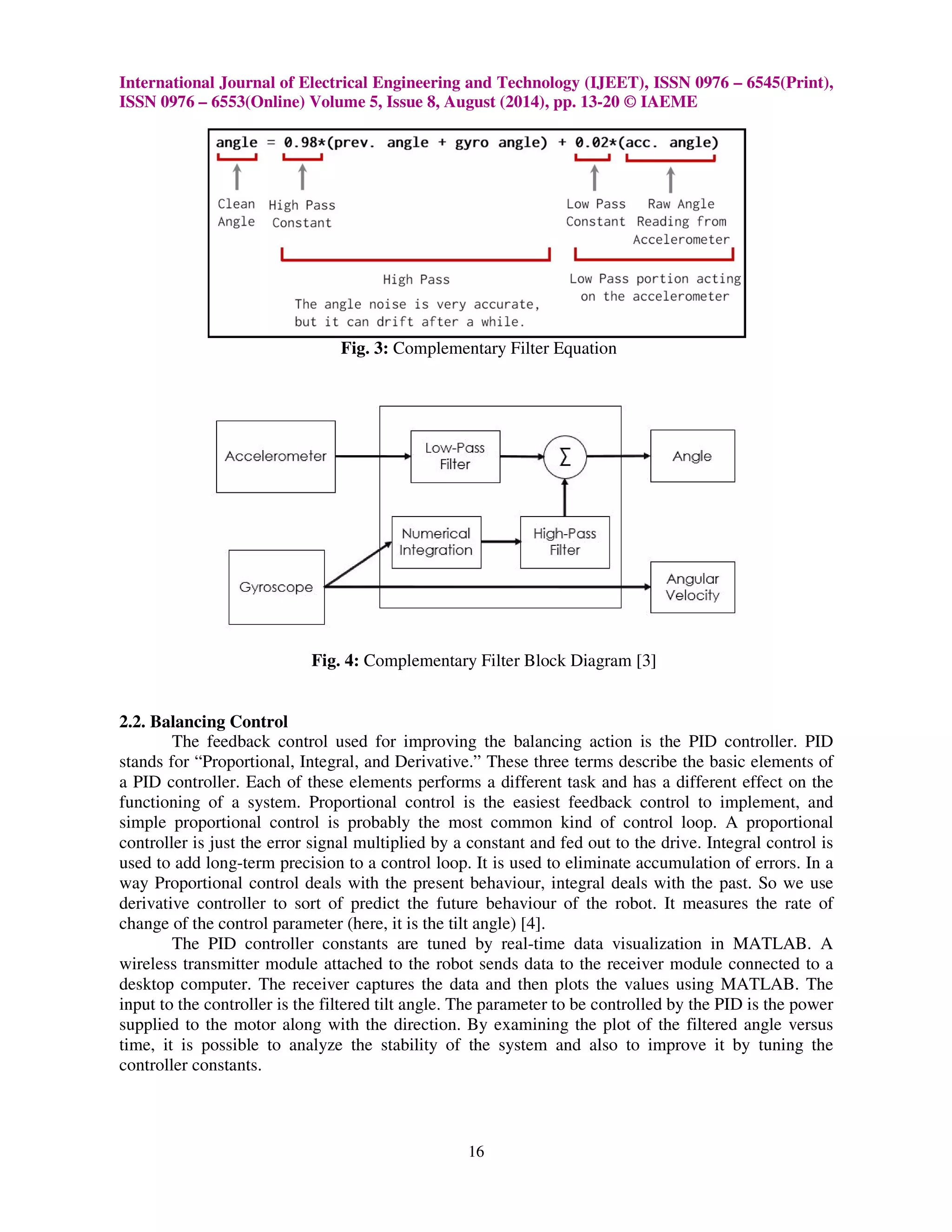 Two wheeled self balancing robot for autonomous navigation | PDF