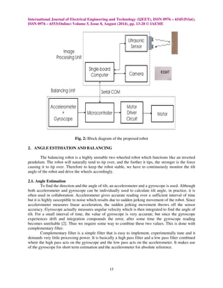 Two wheeled self balancing robot for autonomous navigation | PDF
