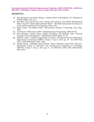 Two wheeled self balancing robot for autonomous navigation | PDF