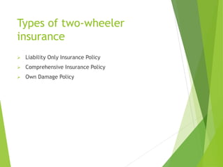 Two wheeler insurance | PPTX