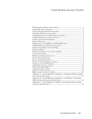 security-checklist-database | PDF