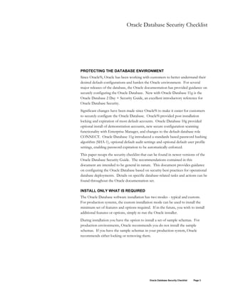 security-checklist-database | PDF