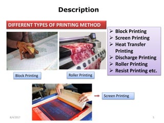 Textile Printing | PPTX