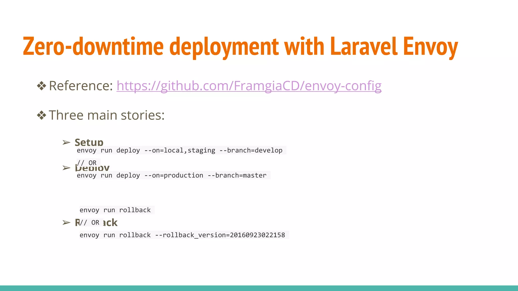 Zero downtime deployments with laravel envoy | PPTX | Cloud Computing | Internet