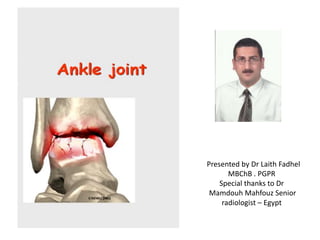 Ankle joint | PPT