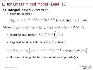 Local Influence Diagnostics for Generalized Linear Mixed Models with Overdispersion | PPT