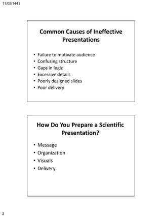 scientific presentation | PDF