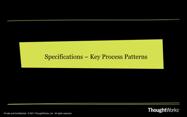 Specifications for Enterprise Testing