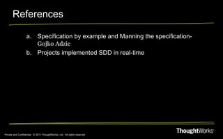Specifications for Enterprise Testing