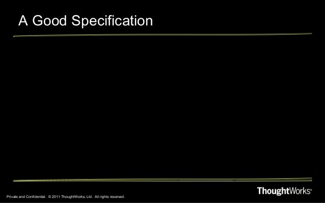 Specifications for Enterprise Testing