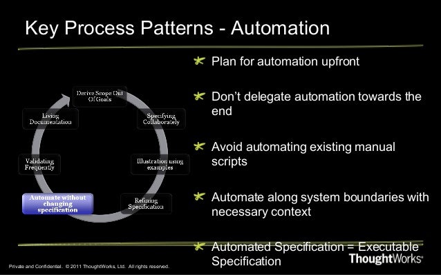 Specifications for Enterprise Testing