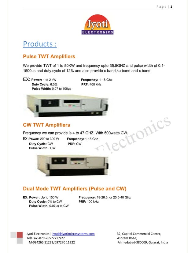 Twt pulse amplifiers | PDF