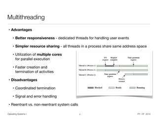 Operating Systems 1 (7/12) - Threads | PDF