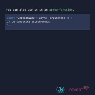 Async await in JavaScript | PDF