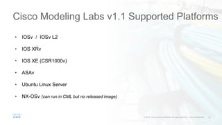 Simulating Networks Using Cisco Modeling Labs (TechWiseTV Workshop) | PPTX