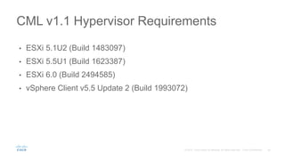 Simulating Networks Using Cisco Modeling Labs (TechWiseTV Workshop) | PPTX