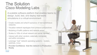 Simulating Networks Using Cisco Modeling Labs (TechWiseTV Workshop) | PPTX