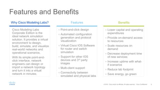 Simulating Networks Using Cisco Modeling Labs (TechWiseTV Workshop) | PPTX
