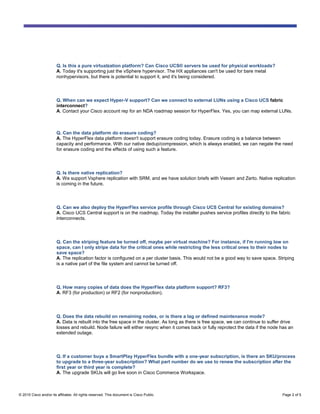 Q&A for TechWiseTV Workshop: HyperFlex | PDF