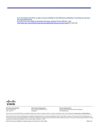 TechWiseTV Workshop: Q&A OpenDNS and AnyConnect | PDF