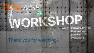 TechWiseTV Workshop: Operational Insights | PPT