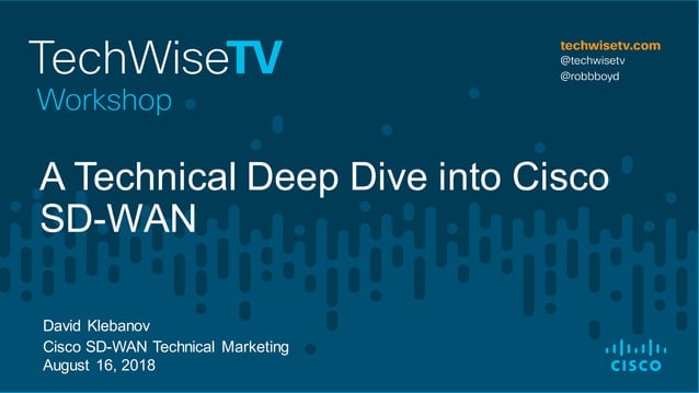 TechWiseTV Workshop: Cisco SD-WAN | PDF