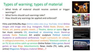 Trigger warnings workshop | PPTX