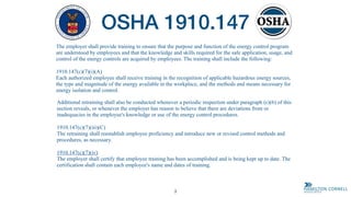 Safety, OSHA, LOTO, Reliability Program | PPT