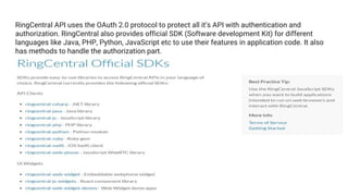 Ring central sdk overview | PPT