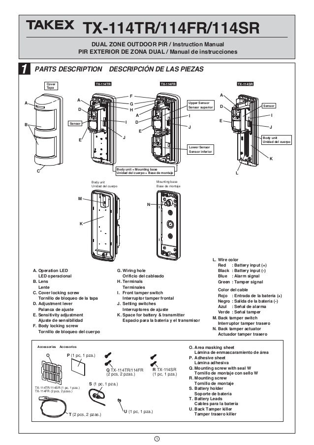 Takex TX-114TR Instruction Manual