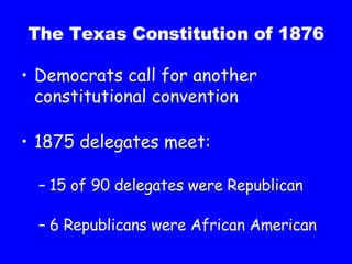 TX History Ch 19.4 | PPT