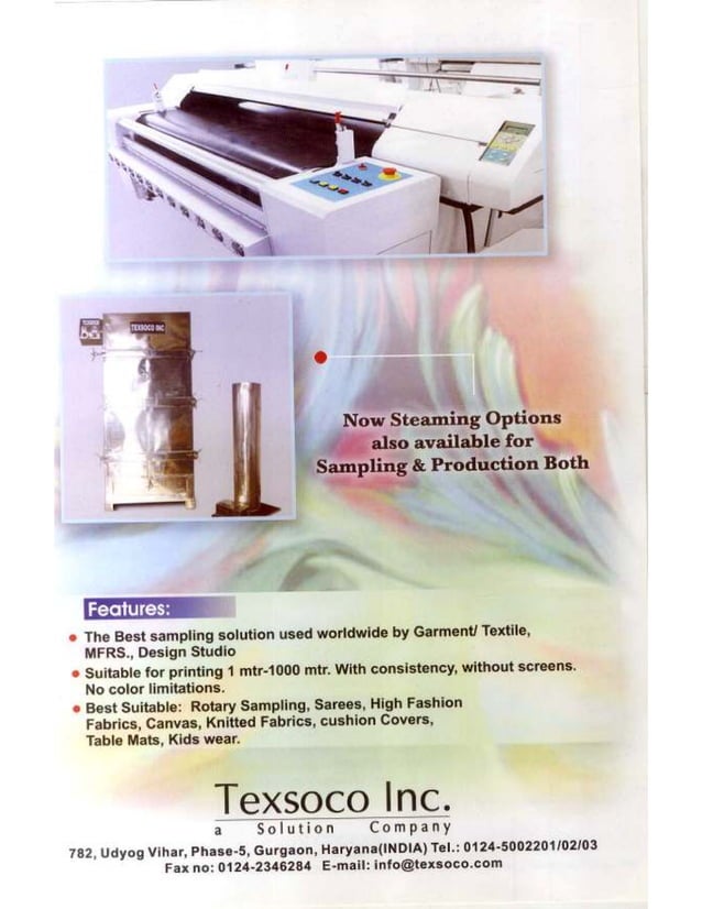 Digital Textile Printer brochure | PDF