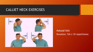 Thera Ex 3 - Lab 1 (Cervical Exercises). | PDF