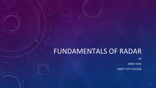 Fundamentals_of_Radarr key points required | PPTX