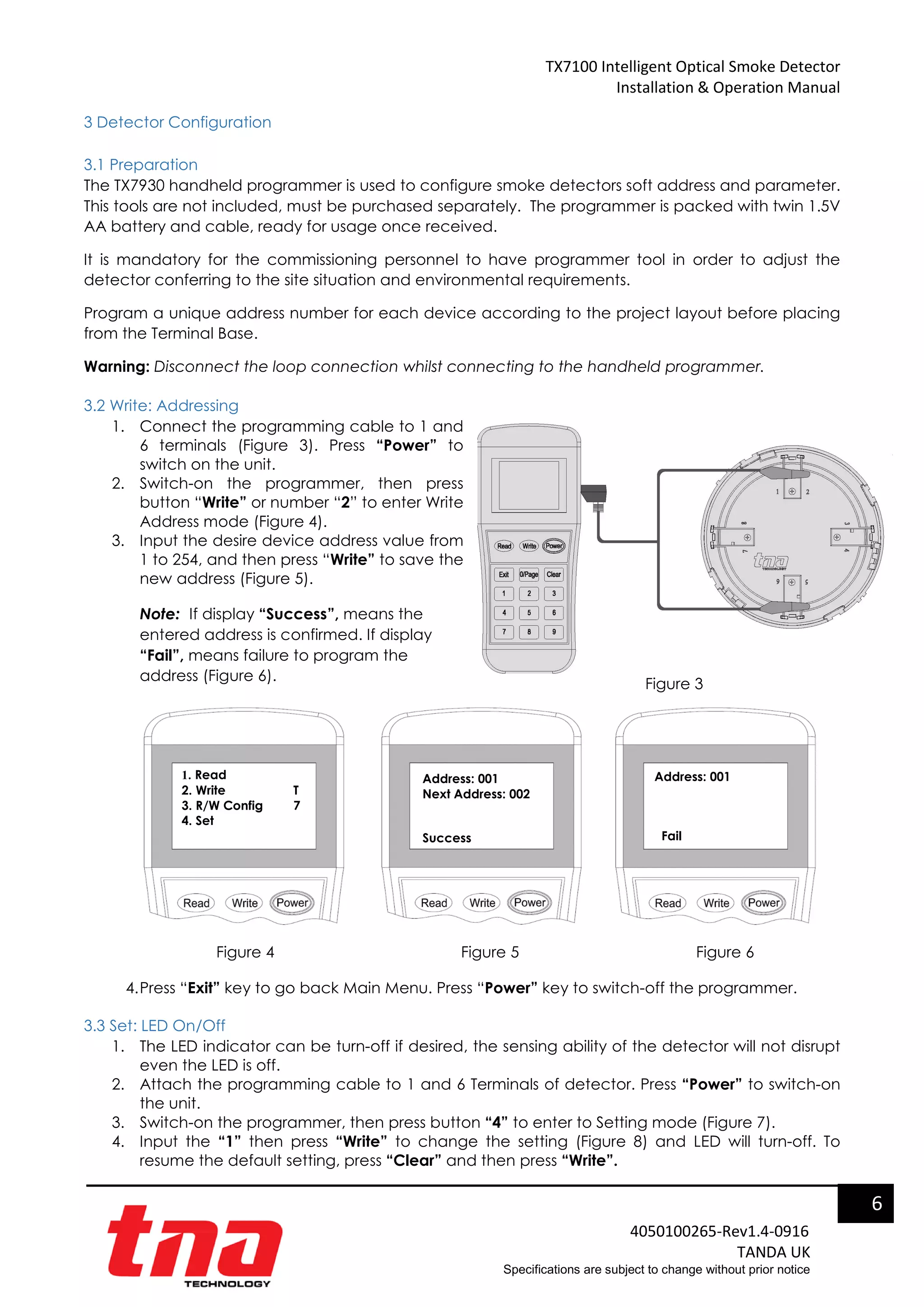 Tx7100 smoke detector | PDF