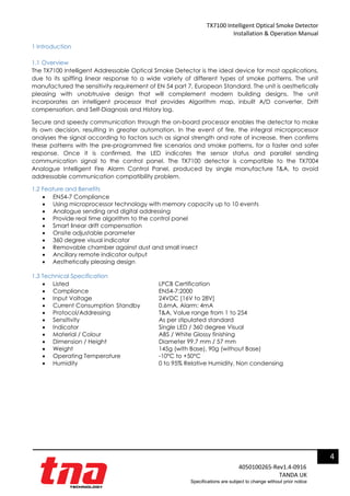 Tx7100 Smoke Detector Pdf