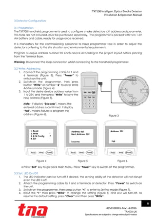 Tx7100 smoke detector | PDF
