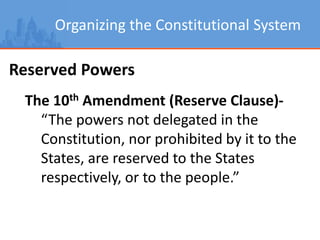 Reserved Powers Definition