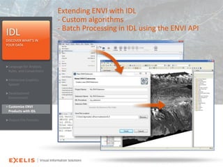 ENVI & IDL Services Engine for Web-Accessible Earth Science Applications | PPTX