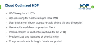 HDF Data in the Cloud | PPTX