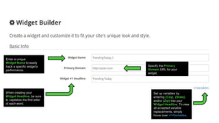 How to build a widget | PPT