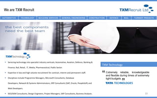 TXM Group Presentation | PPTX | Management Consulting Industry | Industries