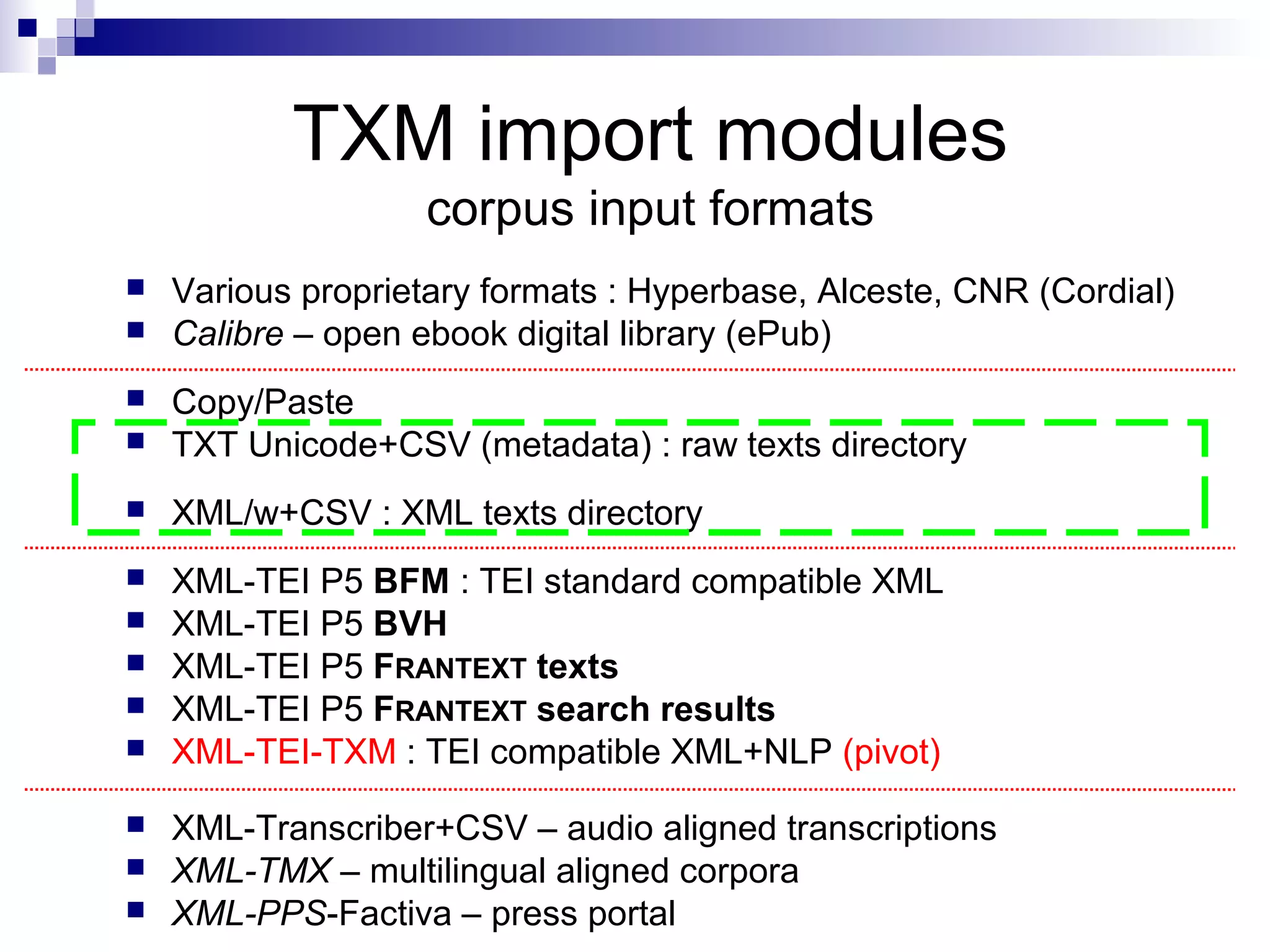 TXM import process | PPT